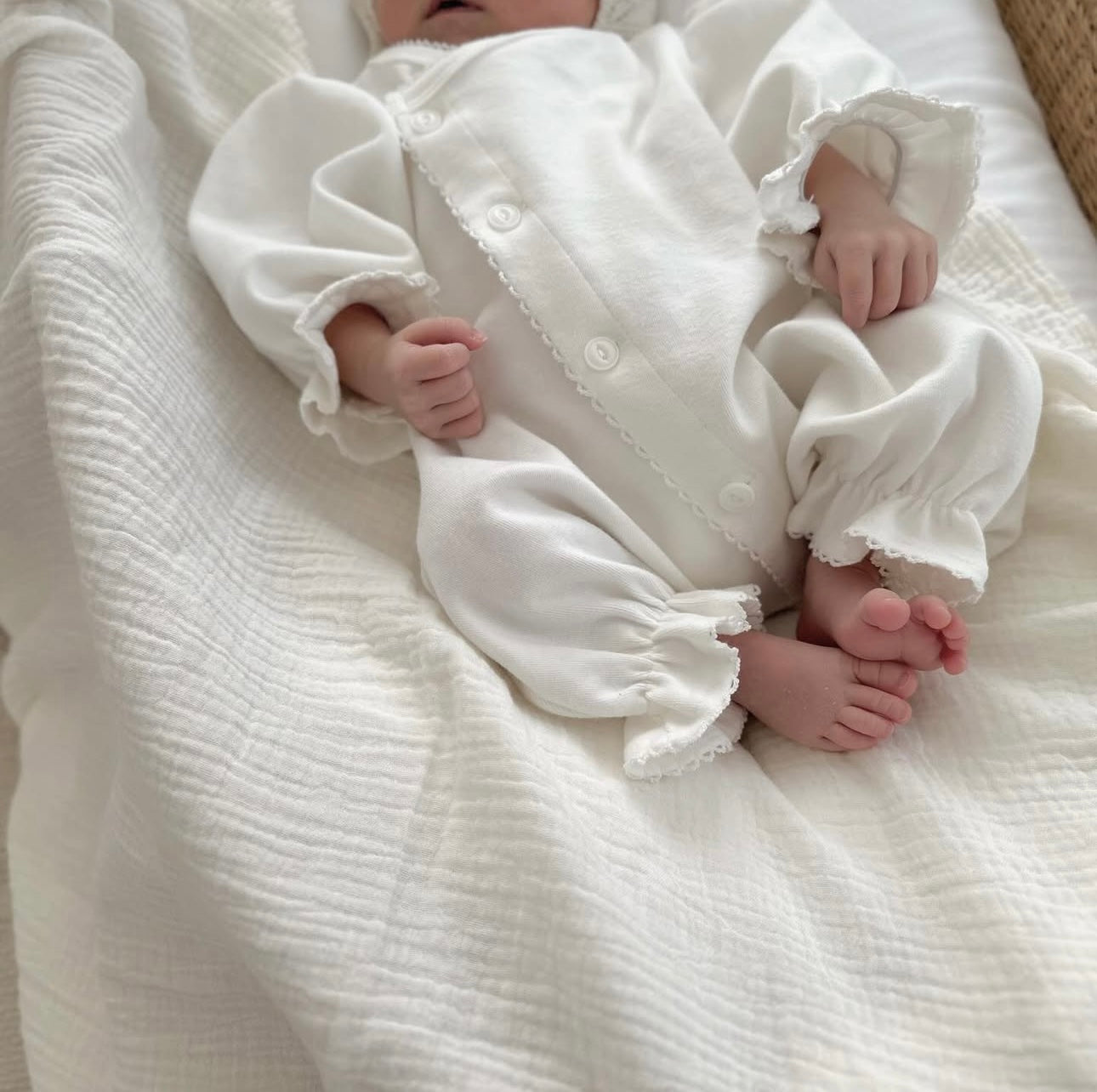 Lima newborn/geboortepakje van zacht katoen met schuine knoopjes 50/56 ...